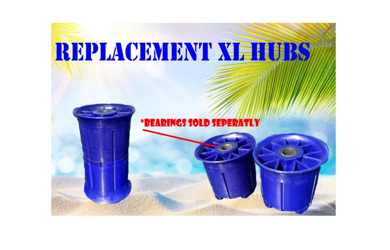Replacement heavy duty blue hubs | Benjamin's Beach Wheels