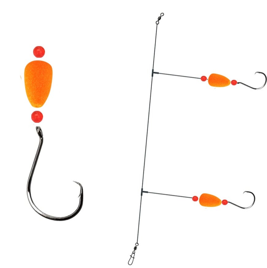 Orange bullet floater pompano rig | Benjamin's Beach Wheels