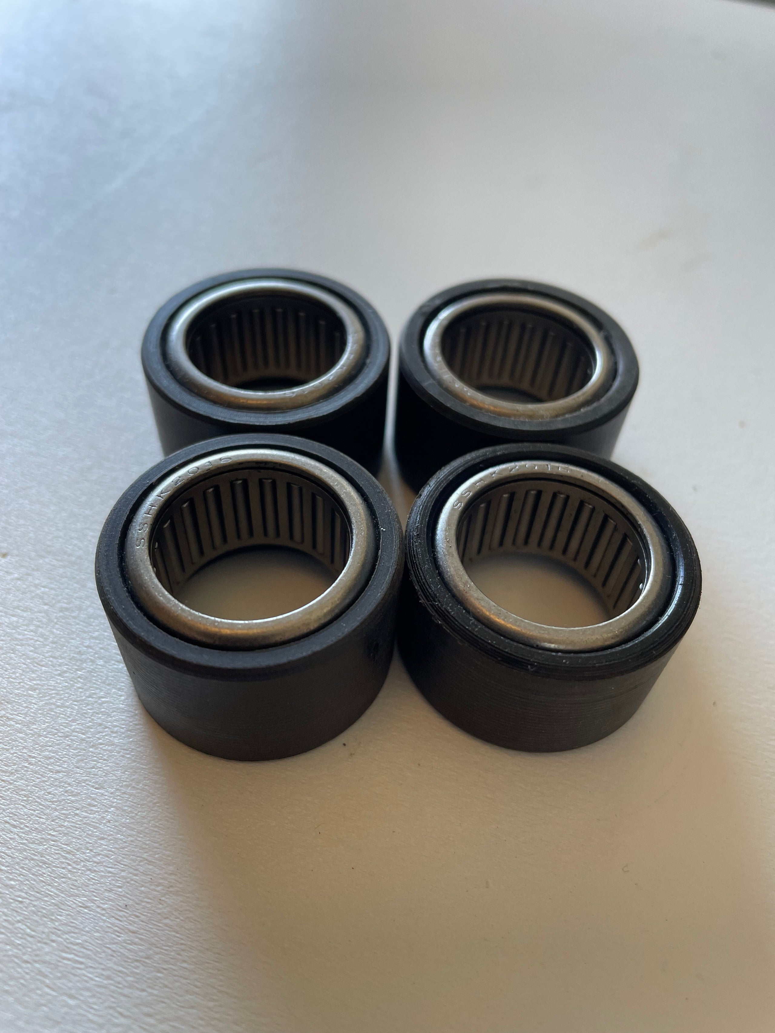 Our needle roller bearings for our 20mm axles | Benjamin's Beach Wheels